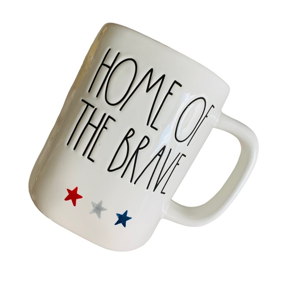 Rae Dunn | Kitchen | Rae Dunn Home Of The Brave Red White Blue Mug ...